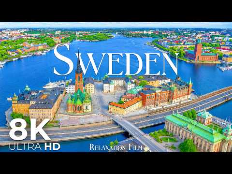 Sweden 8K Ultra HD • Nordic Nature Relaxation Film with Peaceful Meditation Music