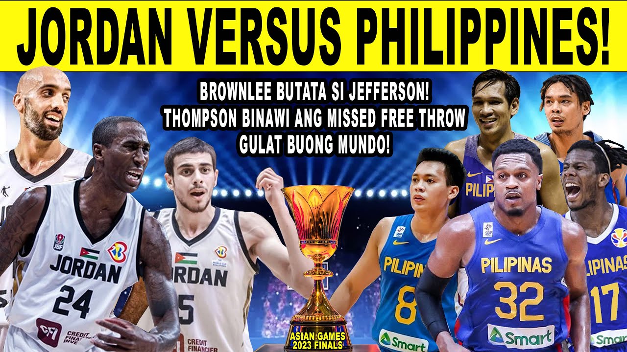 GILAS PILIPINAS vs JORDAN - Brownlee Butata si Holls-Jefferson ...