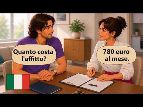 Yeni Başlayanlar İçin Faydalı Konuşmalarla İtalyanca Öğrenin | İtalya'da Daire Kiralamak 🇮🇹