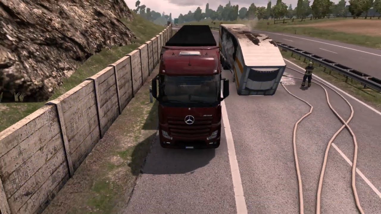 Mercedes Benz Euro Truck Simulator 2 Thrustmaster T150 Youtube