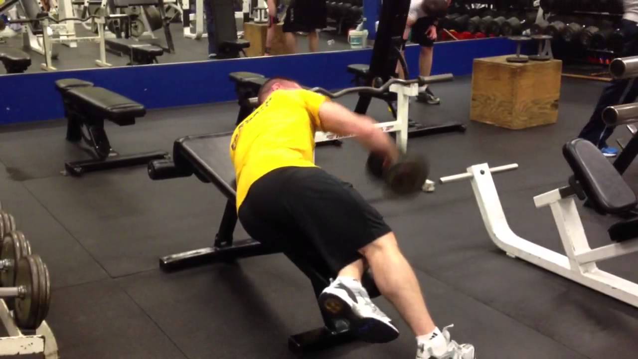 Kent Bierly's exercise of the day 38 rear delts lying - YouTube