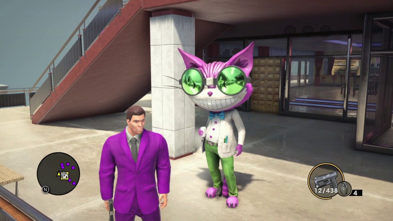 Saints Row 3 Remastered 13 MIN. GAMEPLAY PUNCHING GENKI, HOTDOG, NINJA ...