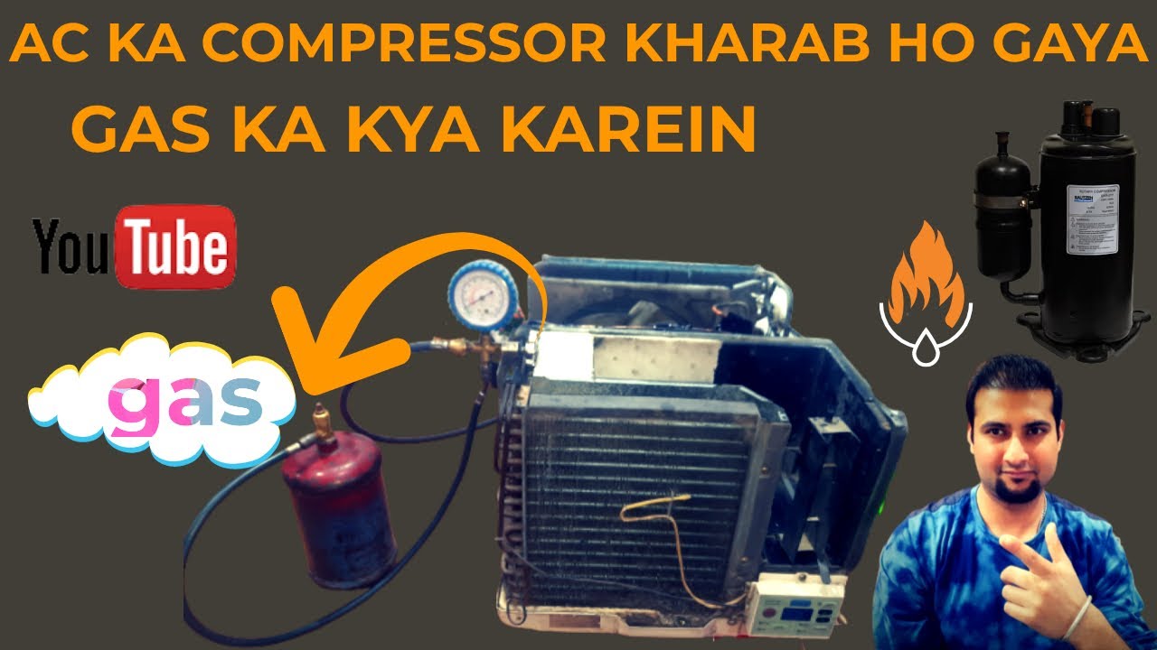 How to store window ac gas in cylinder🤔🤔☁☁ |विंडो एसी की गैस केस सेव ...