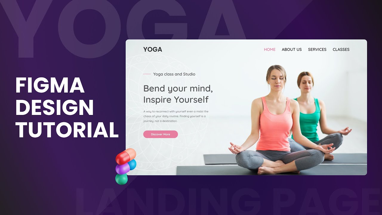 Yoga class Ui Design | International Yoga Day | Landing Page in Figma | Figma tutorial | Ui ...