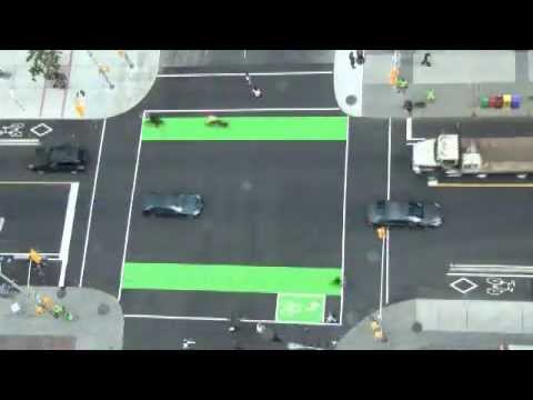 Bike Lane bird's eye view - YouTube