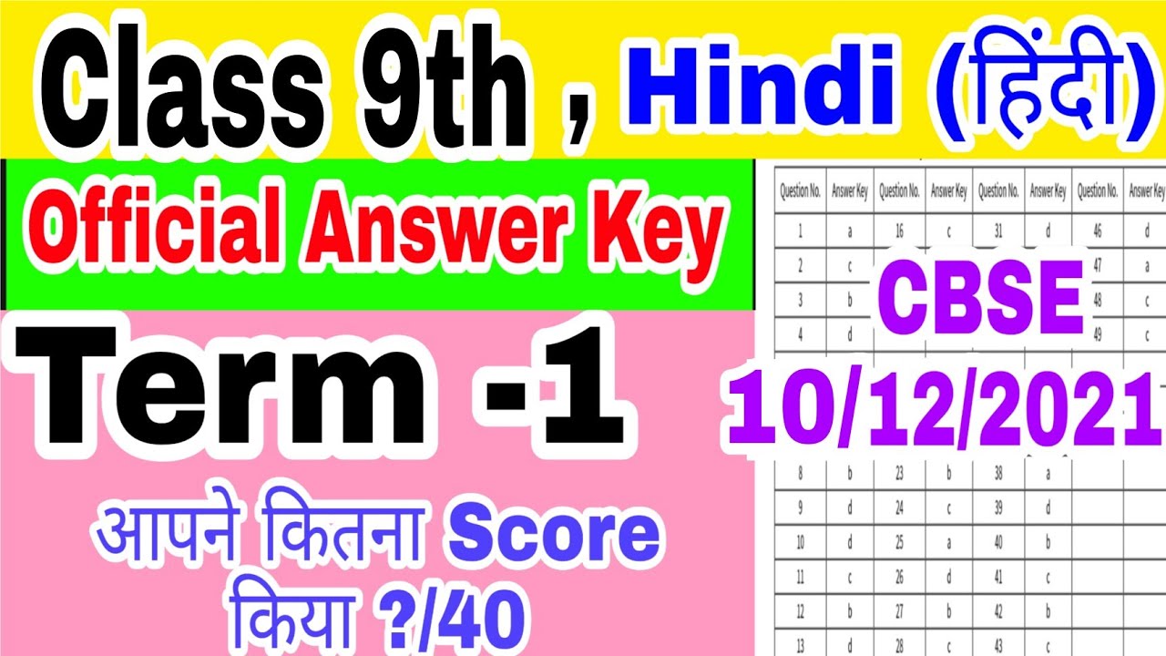 Hindi Answer Key Term 1 Class 9 Answer Key Hindi Class 9 Term 1 hindi-answer-key-term-1-class-9-answer-key-hindi-class-9-term-1
