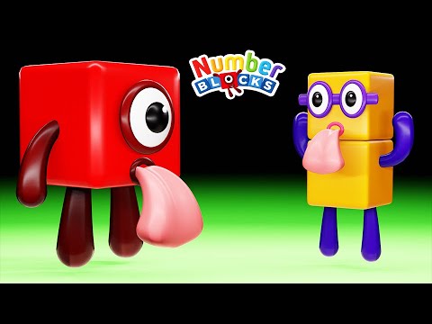 Numberblocks but EVERYONE has a BIG TONGUE - YouTube