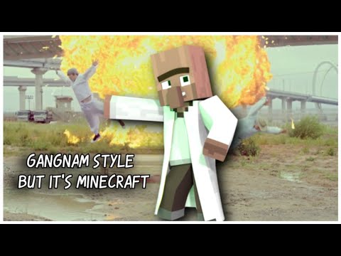 Gangnam Style but it's Minecraft ♫ (Villager Ai Parody) - YouTube