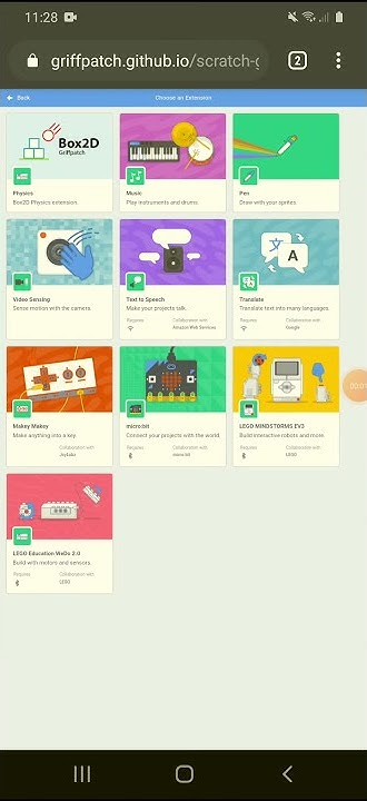 How to get Griffpatch's scratch physics extension - YouTube