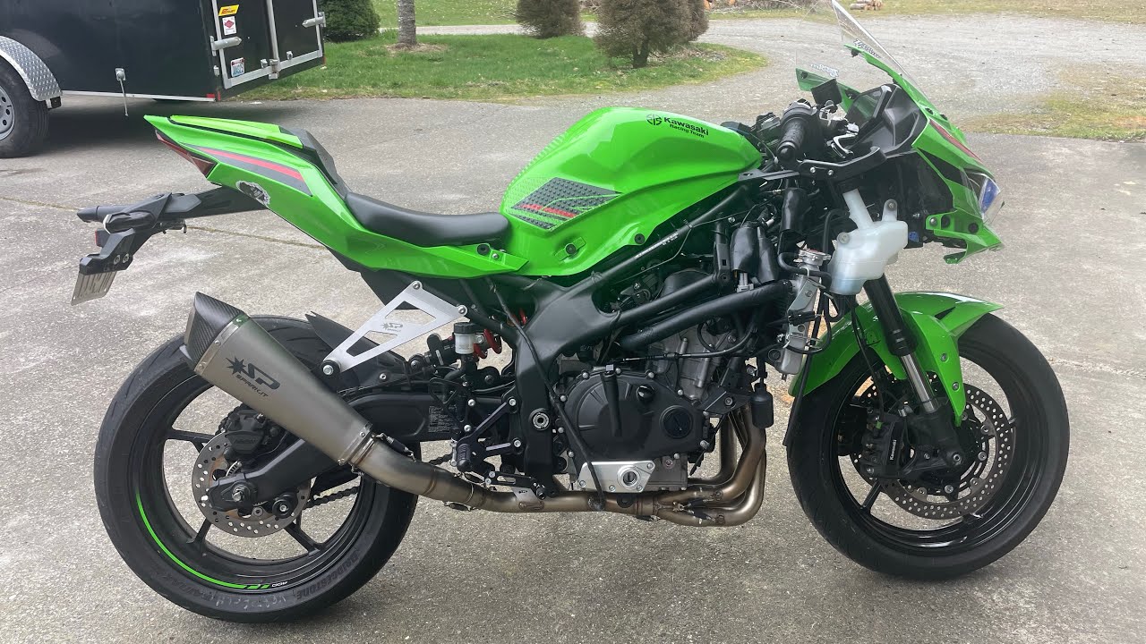 ZX4RR exclusive Spark full exhaust testing and tuning!! - YouTube