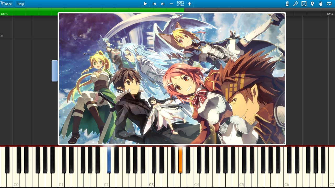 Sword Art Online - Past Sadness (Piano Tutorial) [Synthesia] + Sheet ...