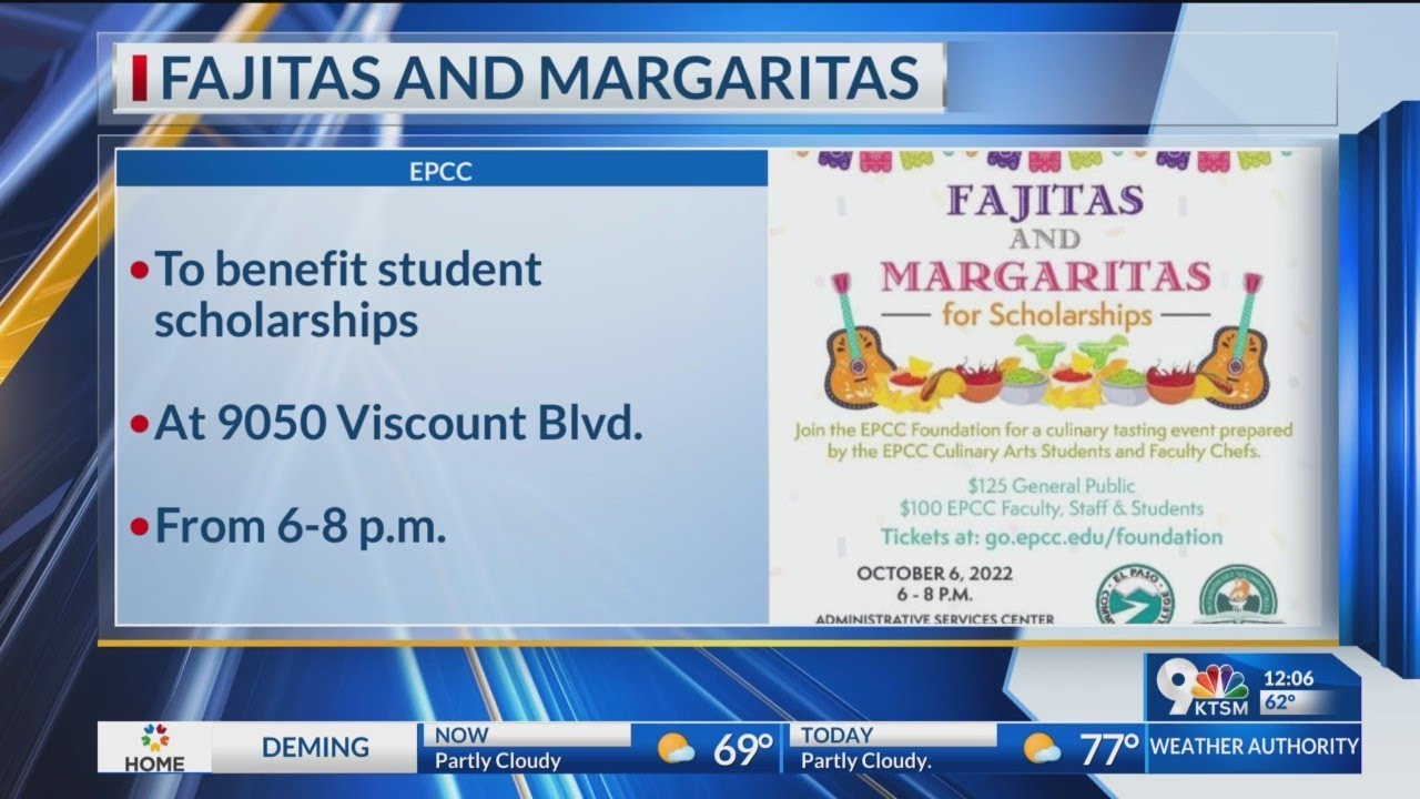 EPCC hosts 'Fajitas & Margaritas' event for student scholarships - YouTube
