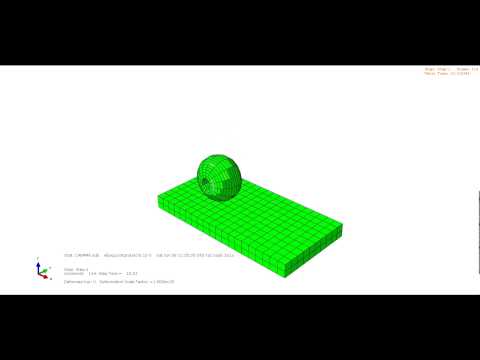 ABAQUS Elastik çarpışma