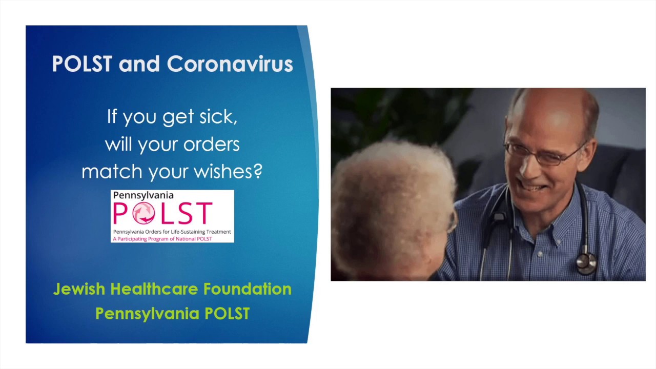PA POLST and Coronavirus - YouTube