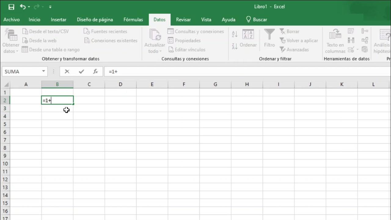 La interfaz de Excel - YouTube