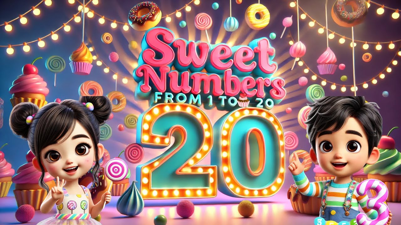 Sweet Numbers from 1 to 20 - YouTube