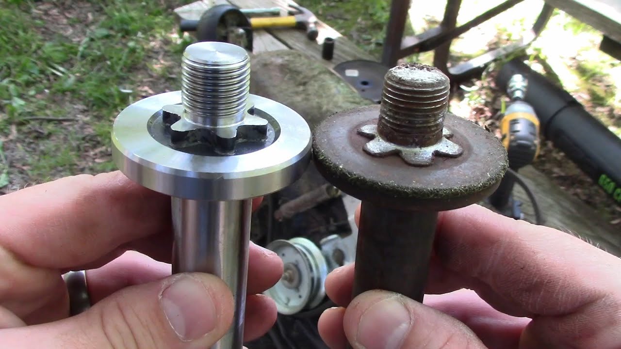 Replacing Troy-Bilt Horse Spindle Shaft MTD / Cub Cadet Part 738-1186A ...