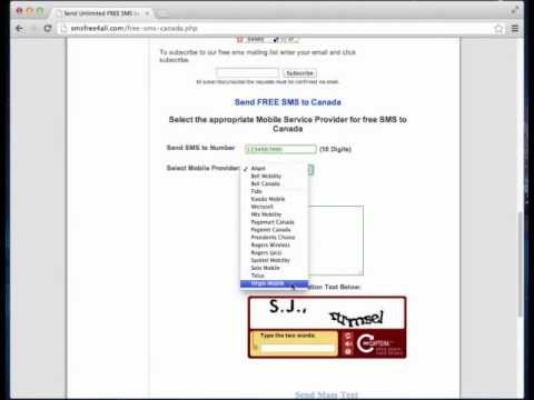 How to Send Free SMS Canada