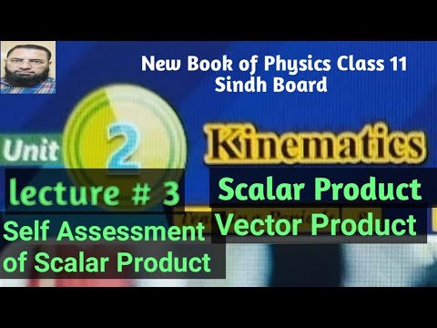 Scalar & Vector Product with Examples and Self Assessment, New Book of ...