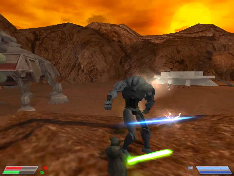Star wars jedi academy - battle of geonosis - YouTube