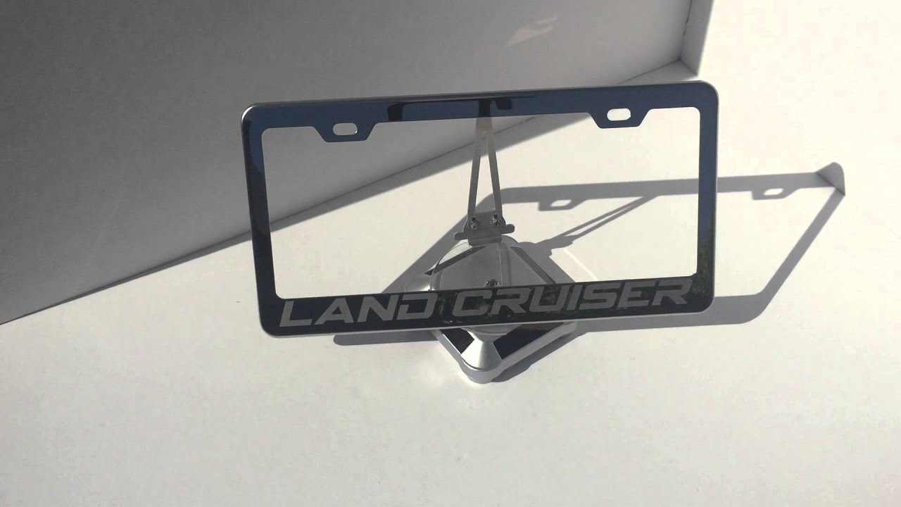 Land Cruiser Laser Engrave Polish Stainless Steel License Plate Frame ...
