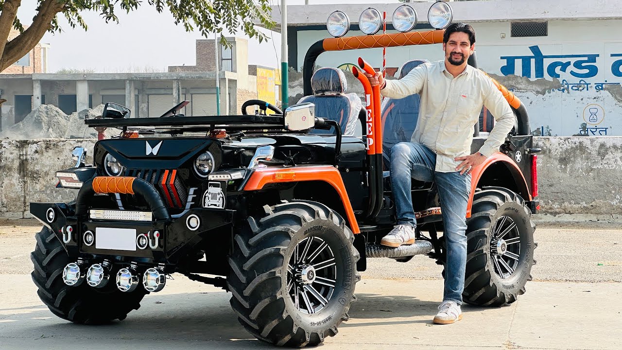 Modified jeep from Kuwait, for Nri Dungarpur Rajasthan - YouTube