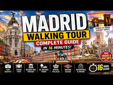 Madrid City Guide: Everything You Need to See FAST (4K)