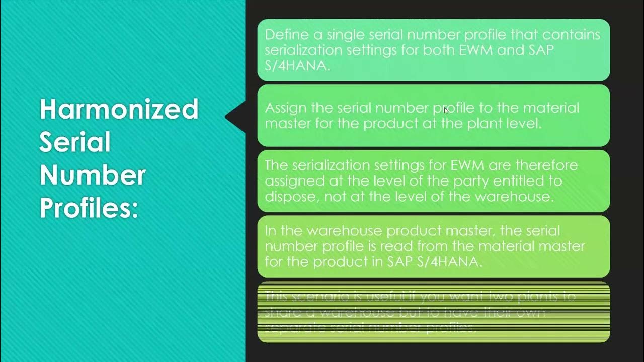 Basics of Serial Number Management in EWM - YouTube