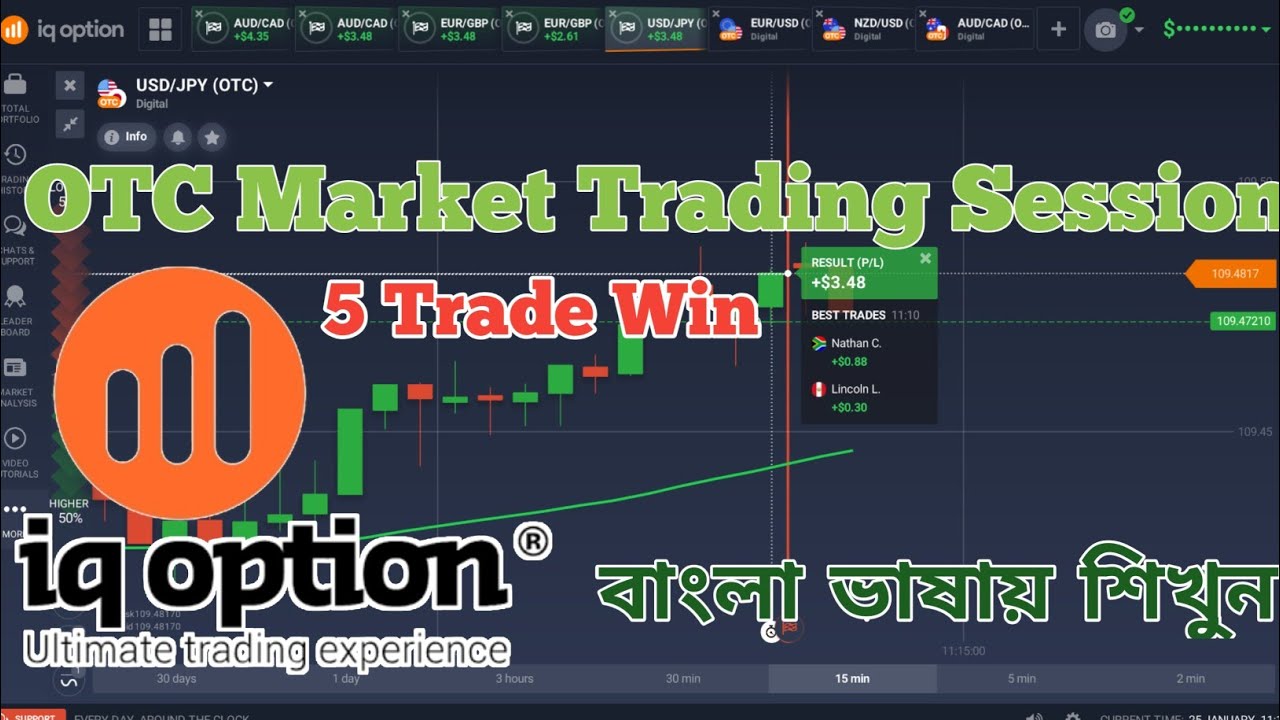 IQ Option OTC Trading Session ! 5 Trade Win ! IQ Option বাংলায় শিখুন ...