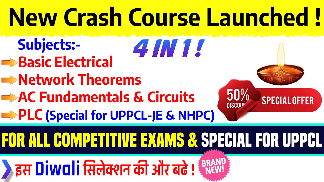 🔥New Crash Course Launched! Basic Electrical, AC Fundamental, Network ...