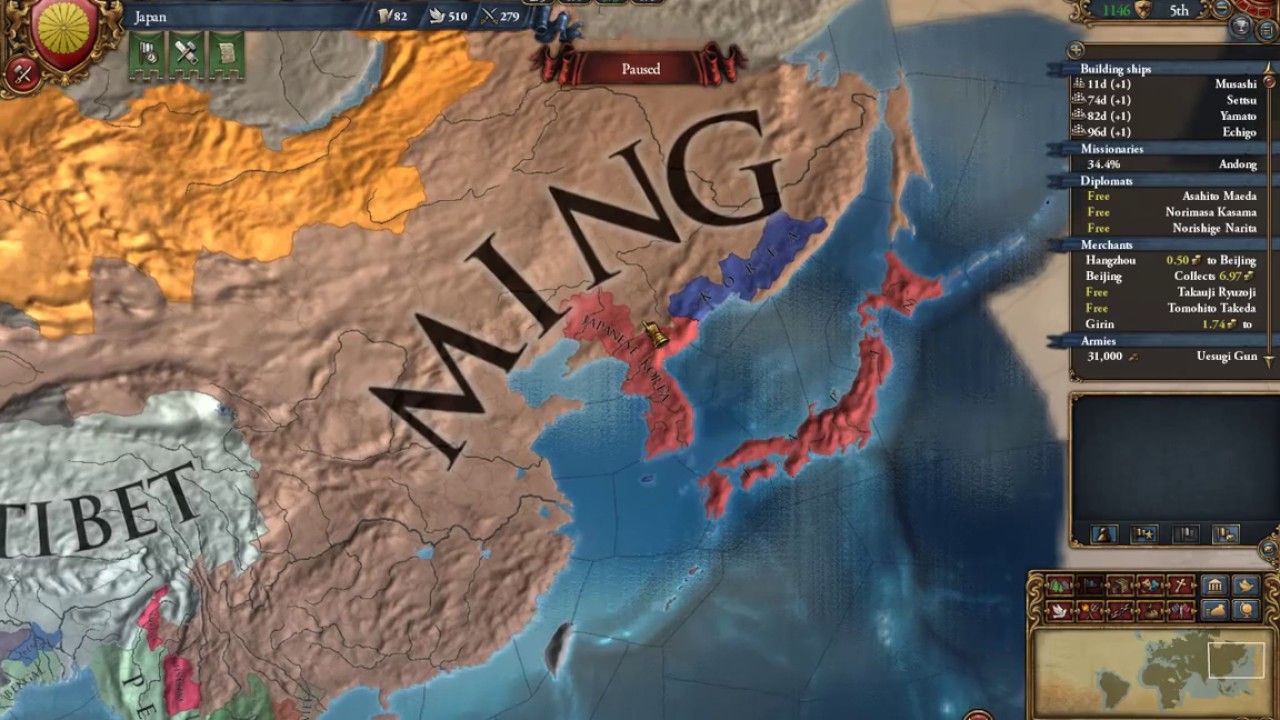 EU 4 Quick Japan Guide - YouTube