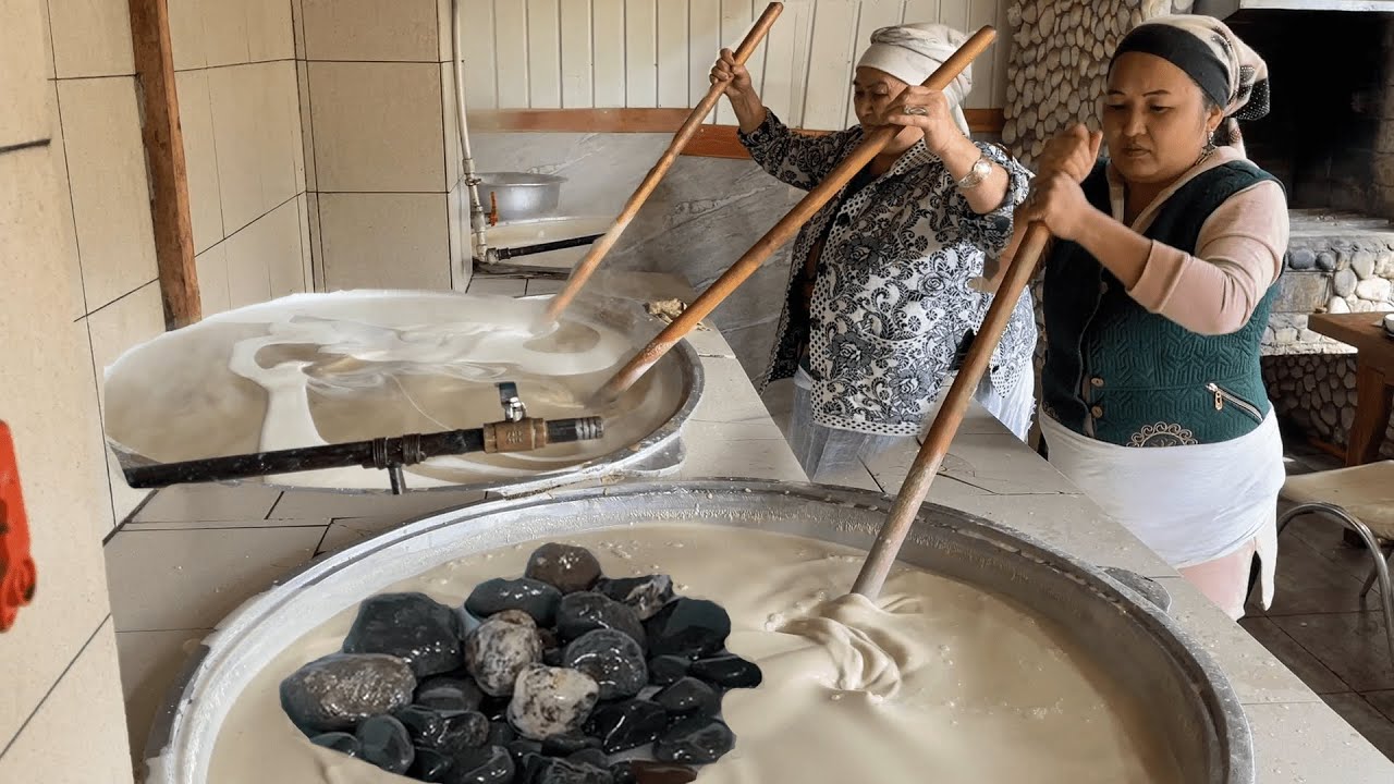 Street food with STONEs | Unbelievable! They add stones to food ...