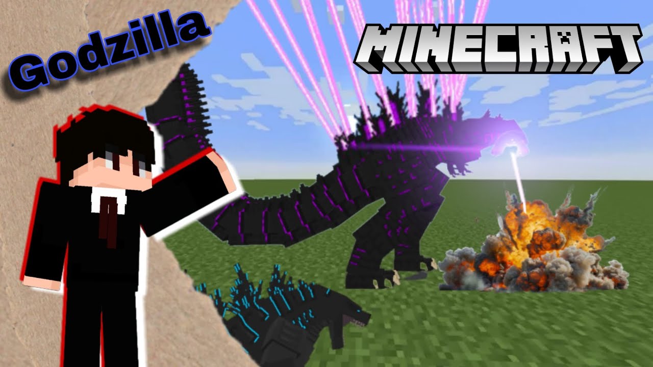 Minecraft Godzilla addon MCPE!!?? 😮 - YouTube