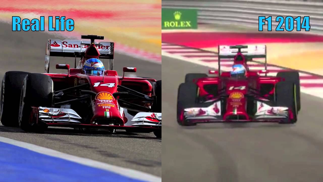 F1 2014 Game Ferrari Vs Real Life [gameplay screenshots] - YouTube