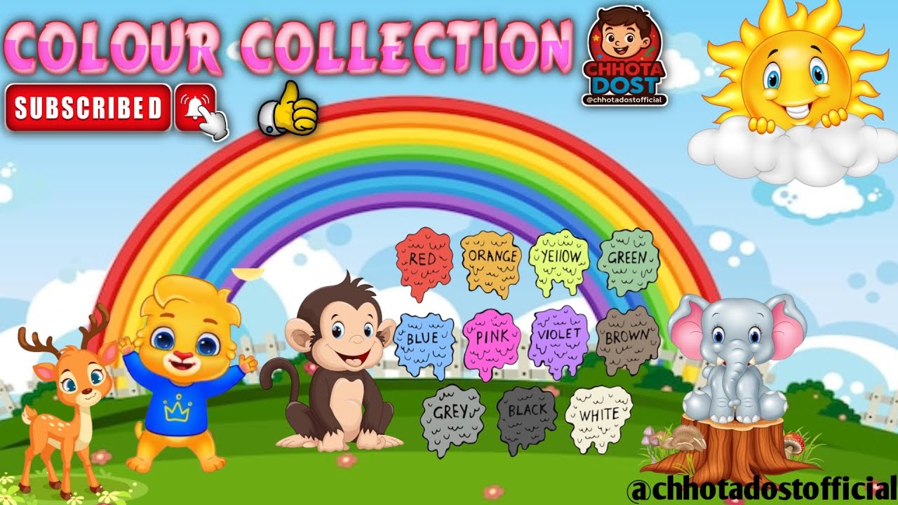 🌈 Colour Collection for Kids 🎨 | Learn Colors with Chhota Dost 🧒 - YouTube