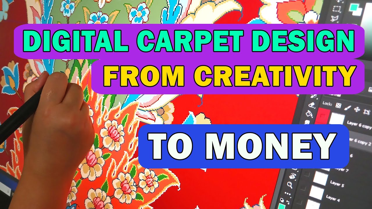 Digital carpet design in Photoshop: video tutorial - YouTube