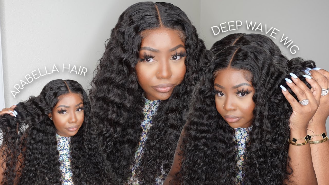 26 Inch Deep Wave Wig Install | BEST Wear & Go HD Lace Wig |ft Arabella ...