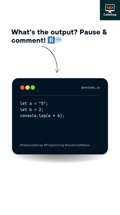 Guess the Output: JavaScript Puzzle! 🧠 - YouTube