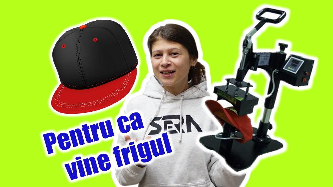 Cu ce se pot personaliza sepci? (Unboxing PRESA TERMICA 8 in 1 si haine ...