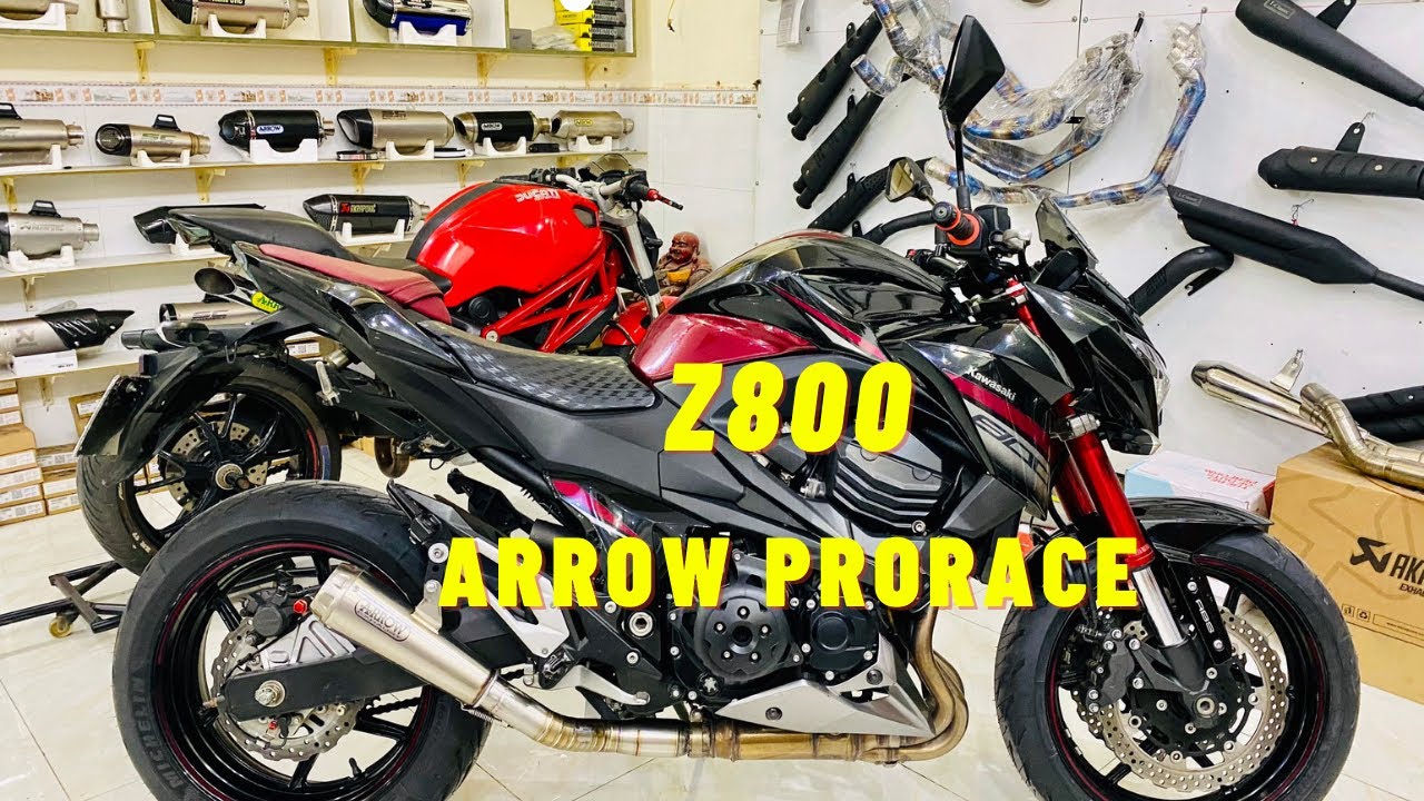 Tê tái với Kawasaki Z800 độ pô Arrow Prorace hàng LƯỚT | Phượt Safety ...