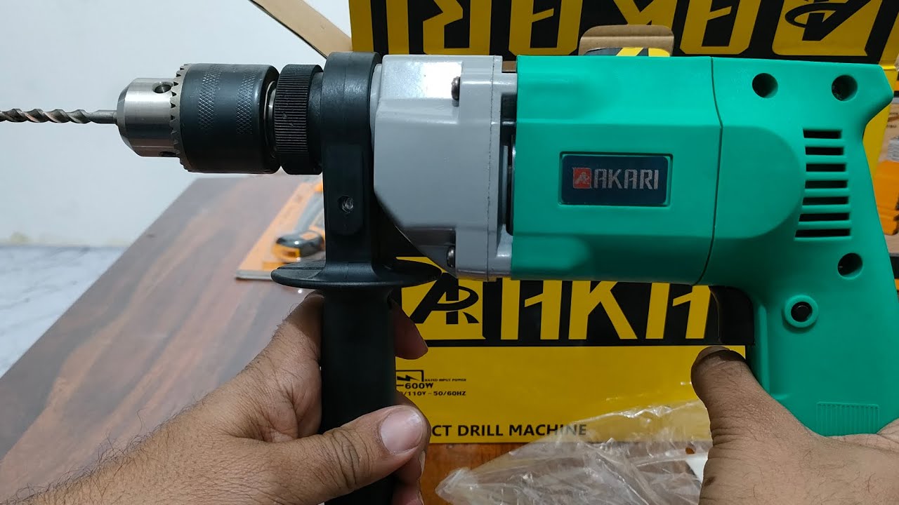 DRILL MACHINE. AKARI DRILL MACHINE (IMPACT) 13MM .Best drill machine . AKARI Power Tool - YouTube