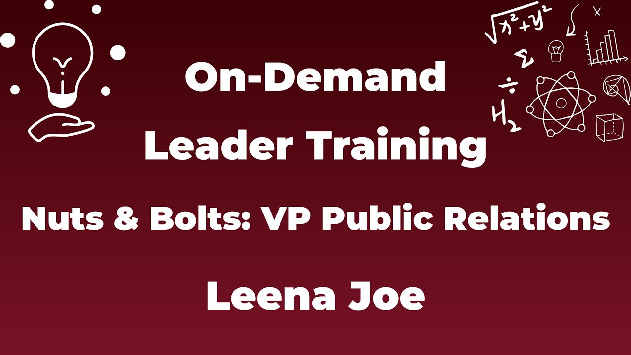 Vice President of Public Relations - Leena Joe - YouTube