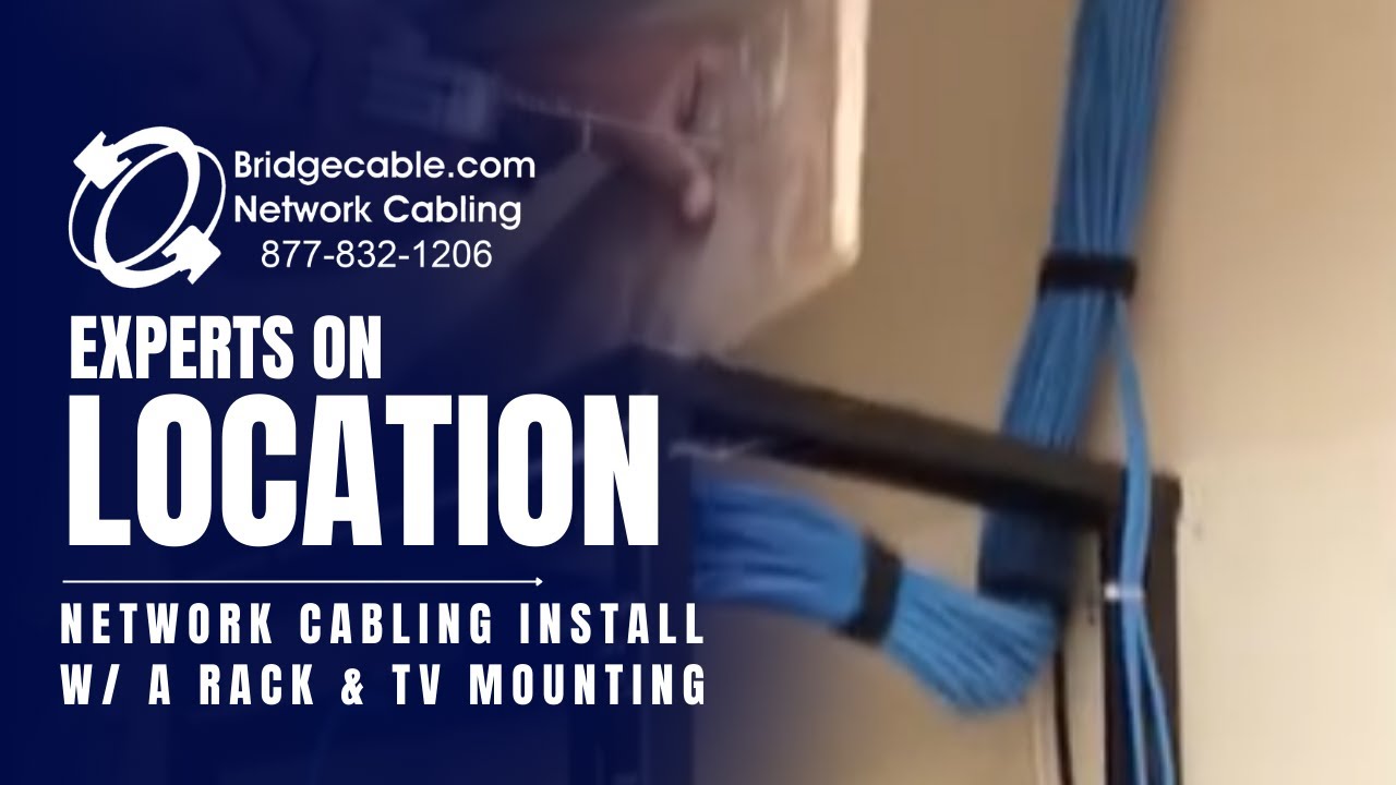 Data Network Cabling Installation with a Rack and TV Mounting ...