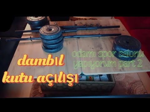 Dambıl seti aldım | odamı spor salonu yapıyorum par 2.