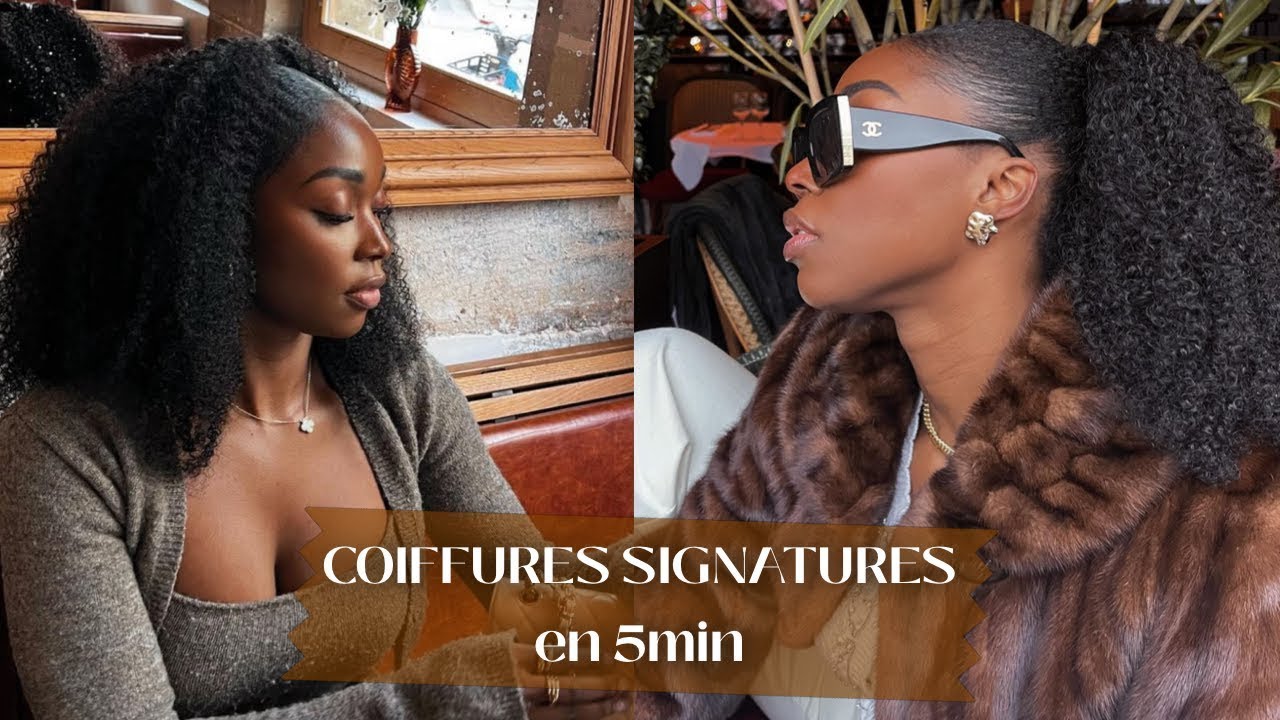 How to: Do my signature hairstyles within 5min! #hergivenhair #halfwig ...