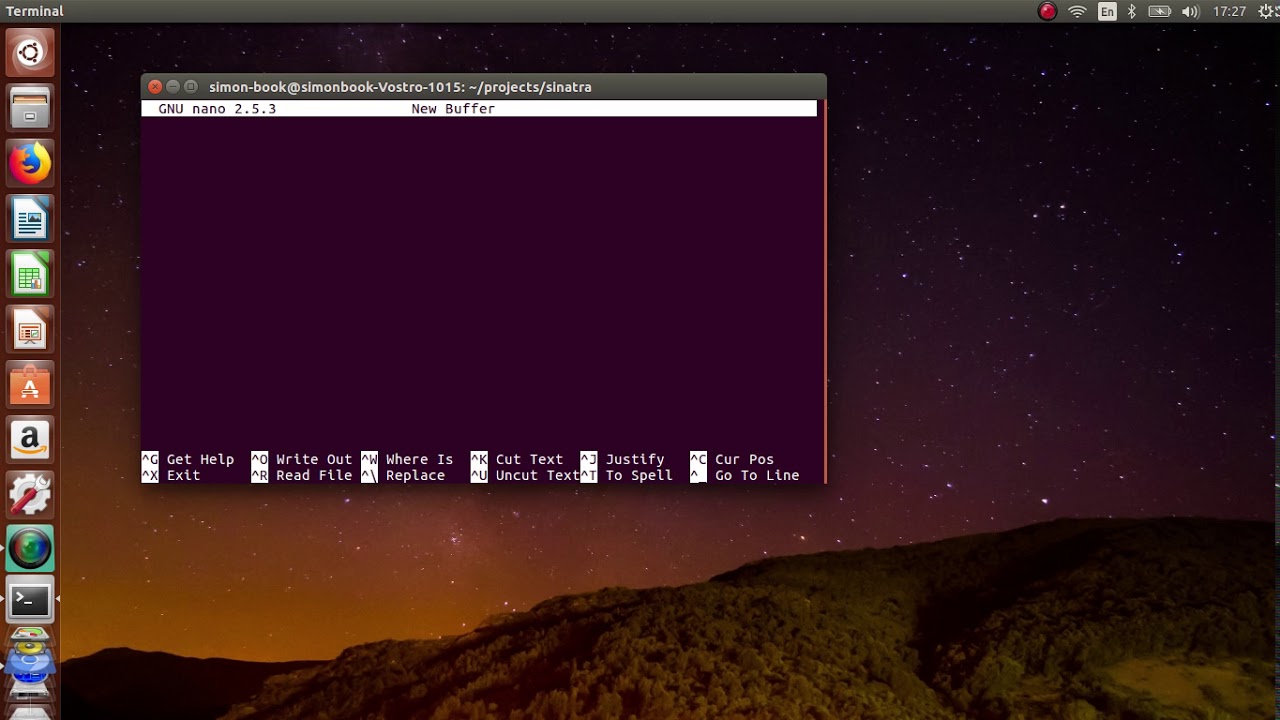 first project in ruby sinatra - YouTube