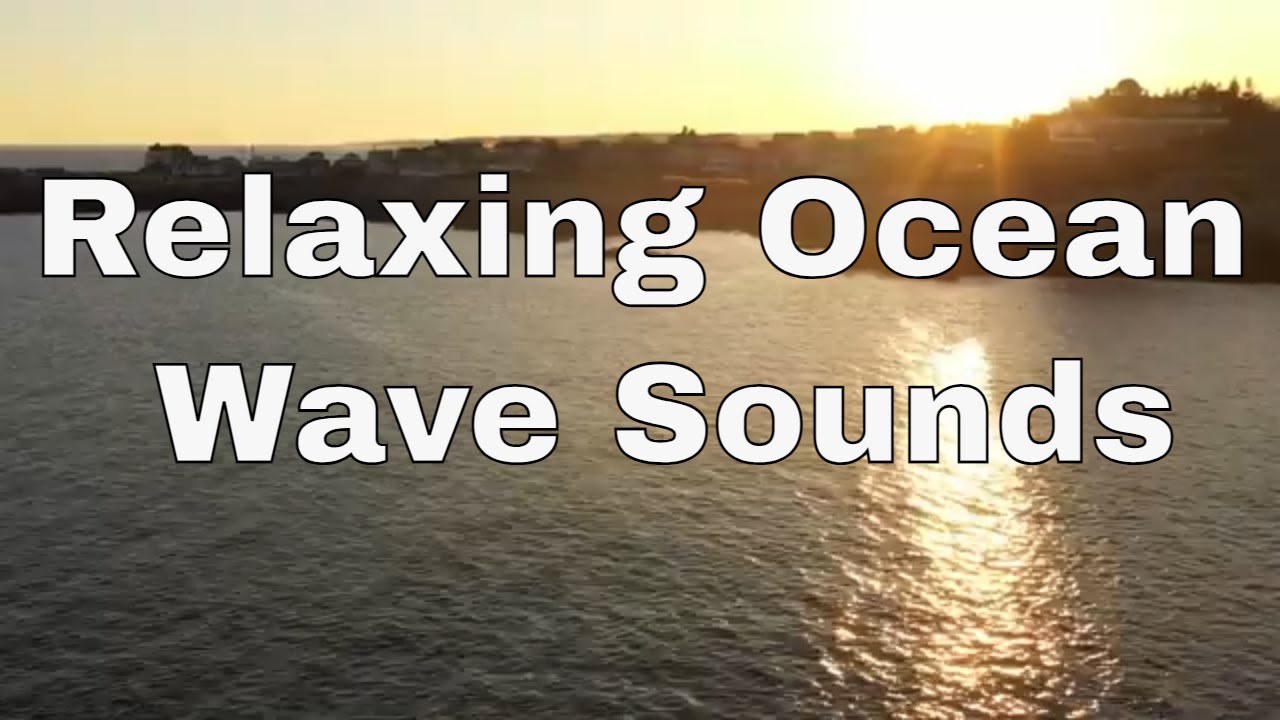 Relaxing Soft Ocean Wave Sounds Noise Struggling to Sleep or Study ...
