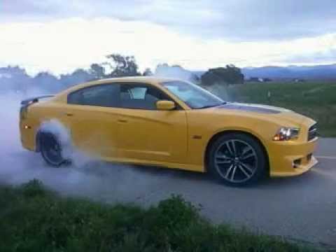 2012 dodge charger super bee 392 small burnout - YouTube
