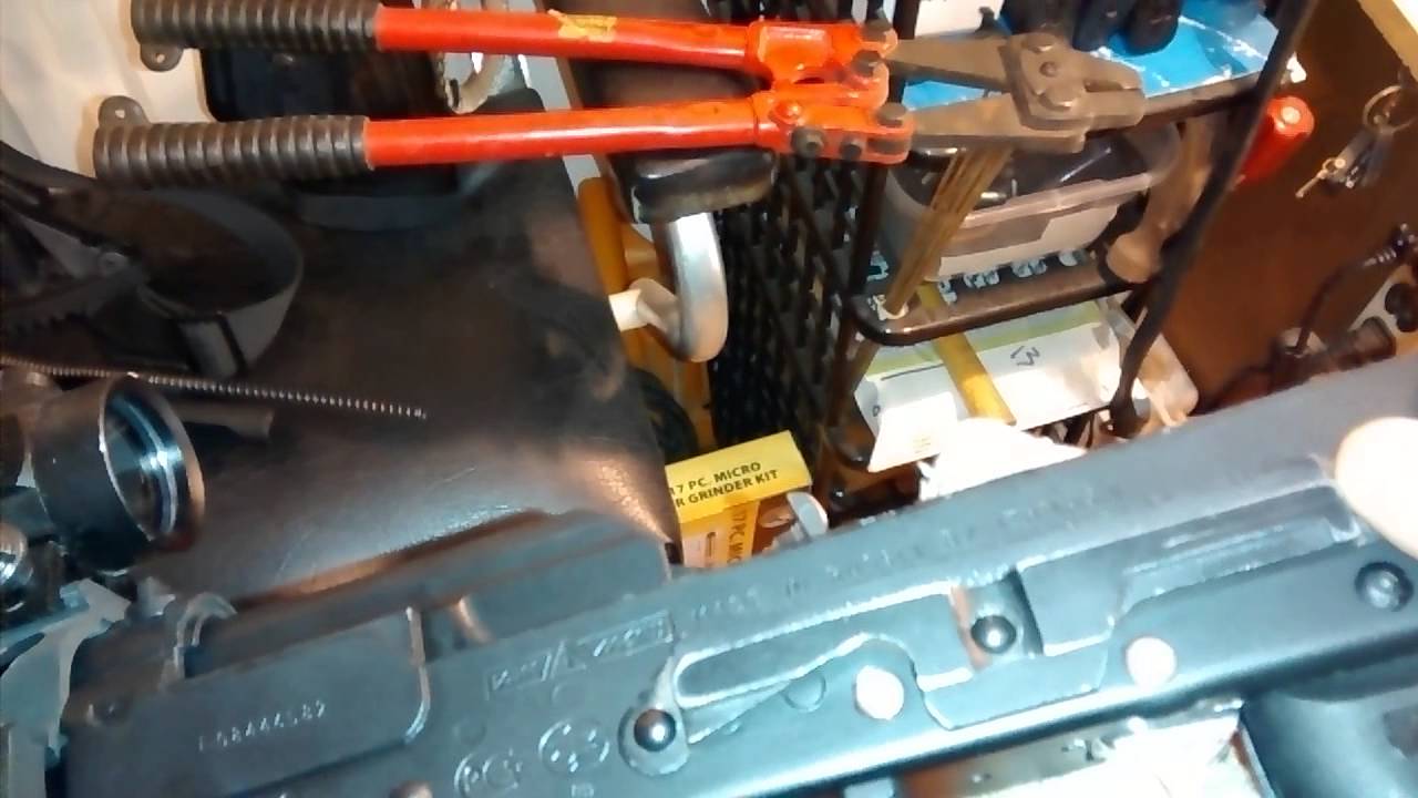 Riveting AK side rail... - YouTube
