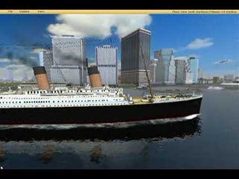 Ship Simulator - Titanic in NY Harbor - YouTube